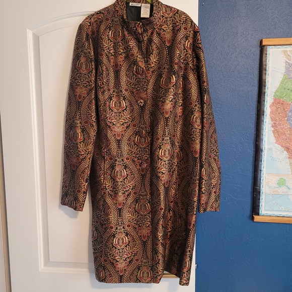 Units | Jackets & Coats | Vintage Units Paisley Blackred Gold 34 Length ...